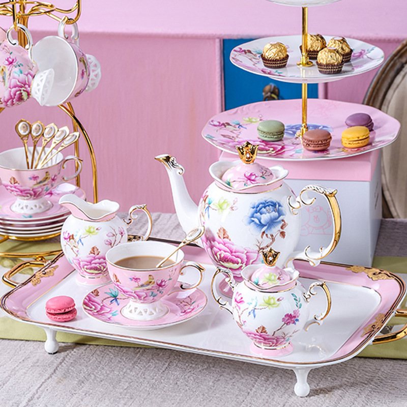 High-value pink flower teacup gift box – Laerrysusan Cup Store