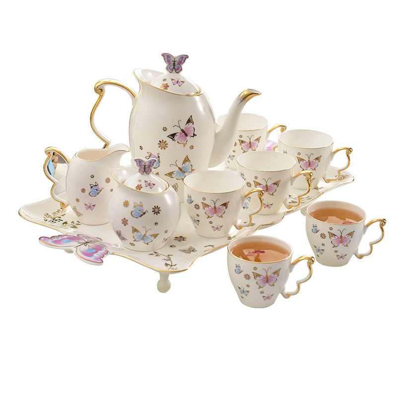 English afternoon teapot light luxury coffee set – Laerrysusan Cup Store